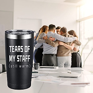 ARIABLE Tears of My Staff - Christmas Gifts for Boss from Employee - Best Gift Ideas for World Best Boss Ever, Assistant, Men, Birthday, Principal, Bosses Day, Office
