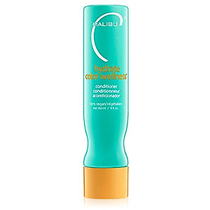 Malibu C Hydrate Color Wellness Conditioner (9 oz) - Moisturizing, Color Safe Conditioner for Vibrant Hair - Formulated to Preserve + Protect Hair Color