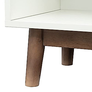 Storage Cabinets, Multifunctional Display Cabinet with Display Shelves and Doors, Entrance Modern Buffet or Kitchen Sideboard with Gorgeous Golden Brass Accents, Modern Style TV Cabinet(Espresso)