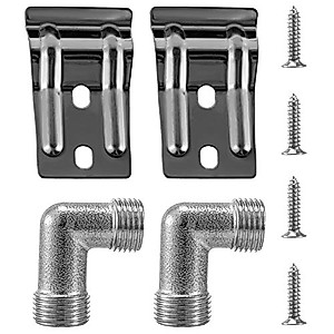 Happybuy 6 in 1 LED Shower Panel Tower System Rainfall and Mist Head Rain Massage Stainless Steel Shower Fixtures with Adjustable Body Jets