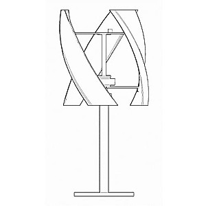 10000W Wind Turbines Generator, Low Noise Low Wind Speed Start 12V 24V 48V 220V Windmill Generator with Controller for Home (White),24v