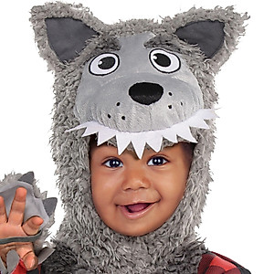 Amscan 848191 Baby Wolf Costume, 0-6 Months