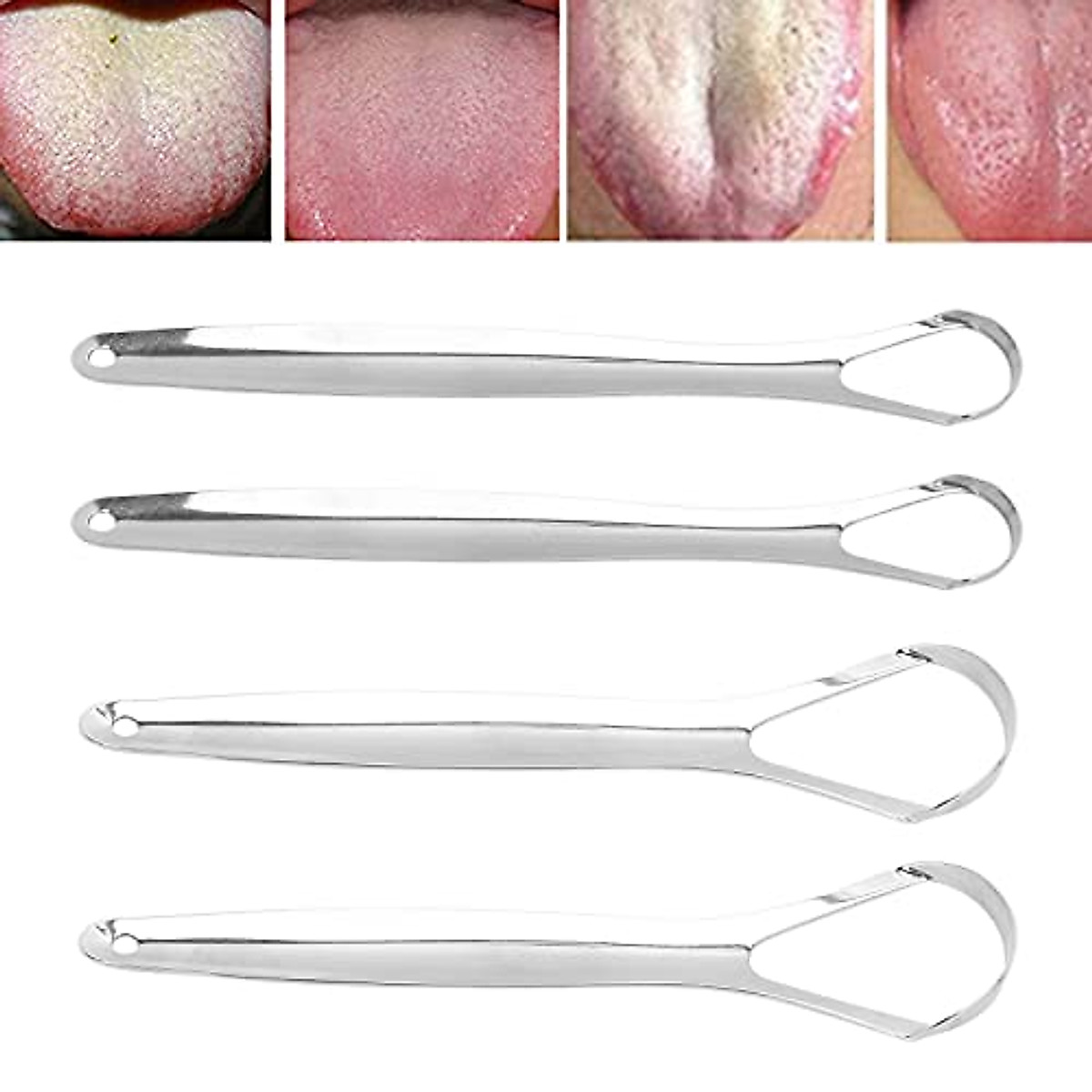 2pcs Tongue Scrubber, Copper Tongue Scraper, Best Tongue Scraper for Reducing Bad Breath and Refreshing Lips, Suitable for Everyone(Trumpet)