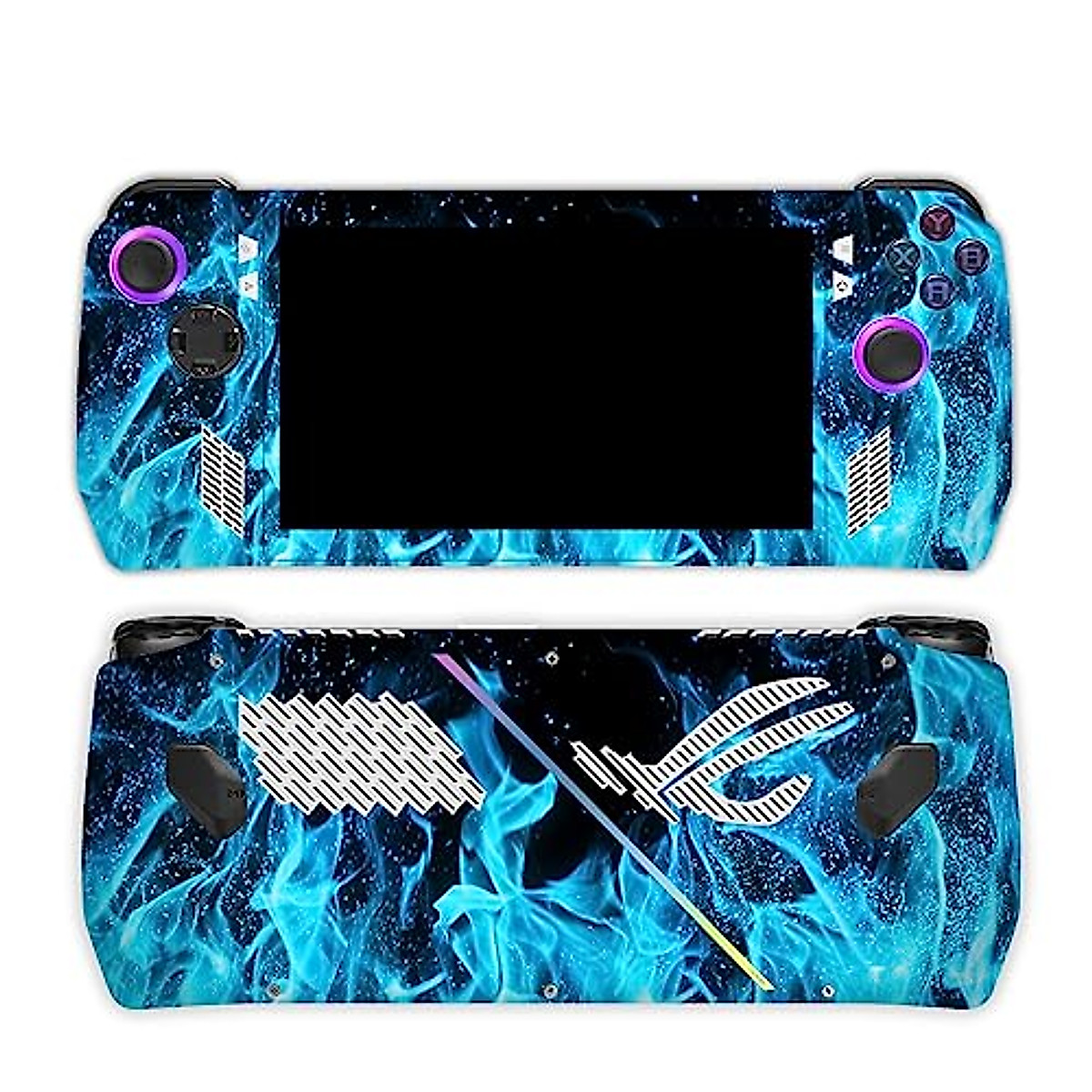 Full Protective Decal Skin Sticker Protect Sticker for ROG Ally Gaming Console Custom Sticker Fire (Fire)