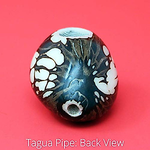 Tagua Pipe, Half Polished finish, Handmade, Fairtrade Pure Vegetable Ivory by Florama Natural Jewelry