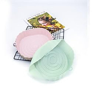 Silicone Air Fryer Accessories Pack of 3(Green, Pink, Red) Liner Basket Air Fryer Silicone Pot Tray, Reusable Air Fryer Silicone Basket Heat Resistant Easy Cleaning, Oven Baking Tray