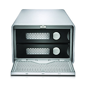 G-Technology 12TB G-RAID with Thunderbolt 2 and USB 3.0, Removable Dual Drive Storage System, Silver - 0G04093-1