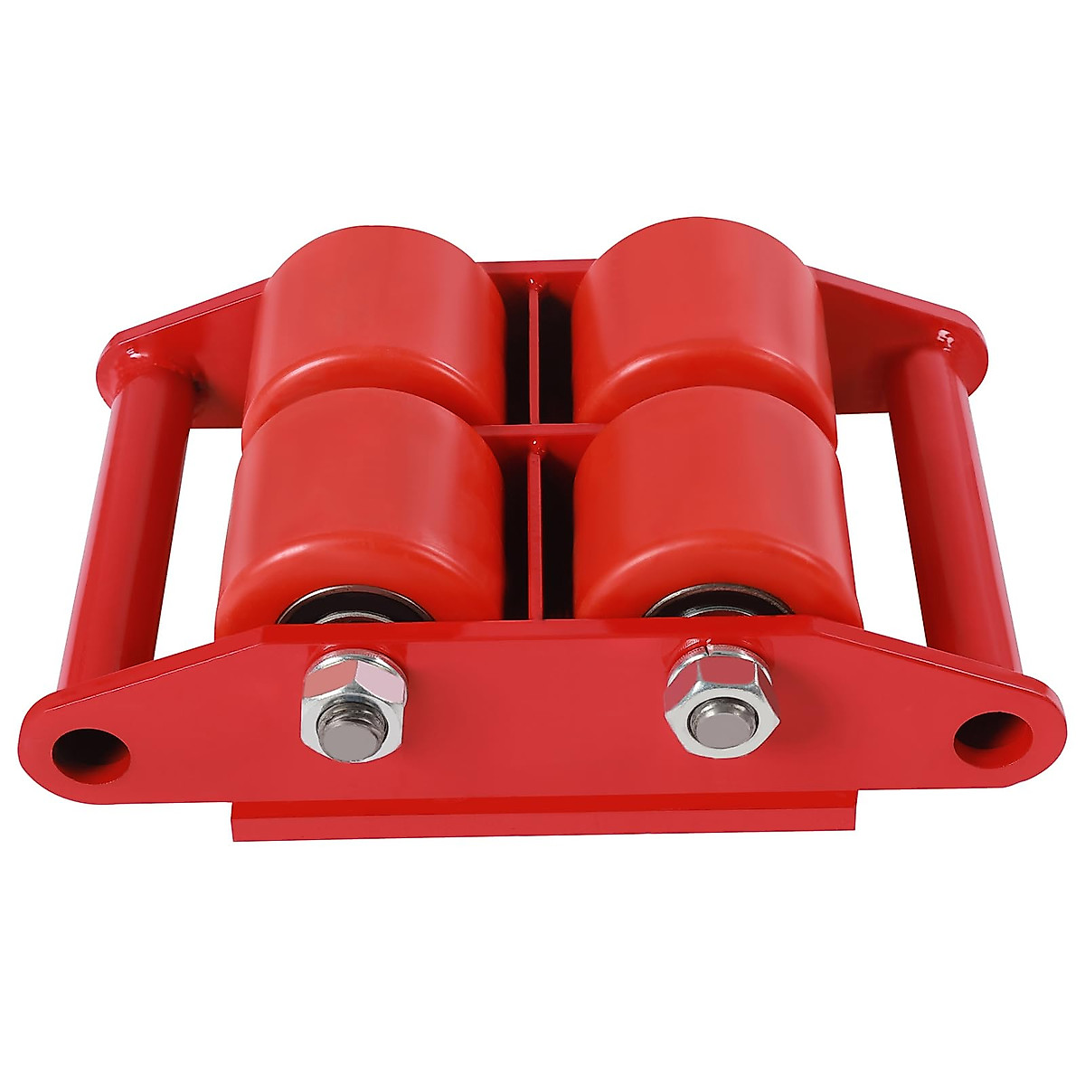 6T Industrial Mover, 4PCS Machinery Moving Skate on Wheels, 360° Rotatable Industrial Machinery Mover with Handle, Heavy Duty Machinery Skates Cargo Mover for Home, Logistics, Construction Sites