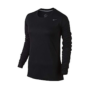 Nike Women's Long Sleeve Legend Shirt, Black, Medium