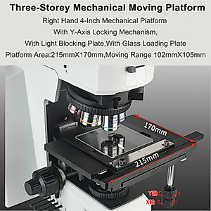 KOPPACE 153X-1530X Electron Metallographic Microscope Light and Dark Field Lens 6.3 Million Pixels Measuring Camera