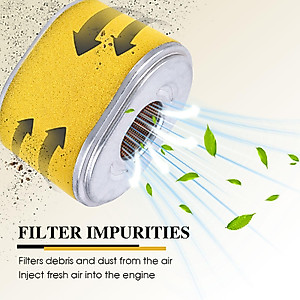 2 Pack GX160 Air Filter for Honda GX200 AFZE18 GX140 Horizontal Engines and 17210-Z4M-821 17210-ZE1-505 17210-ZE1-517 OEM Air Cleaner with Pre Filter