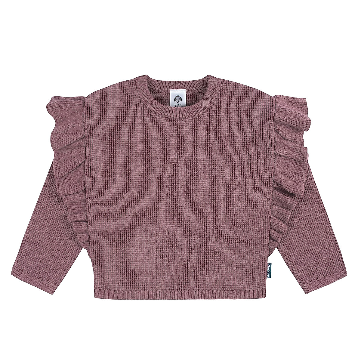 Gerber Baby Girls Toddler Sweater Knit Top and Cropped Pant Set, Pink, 18 Months