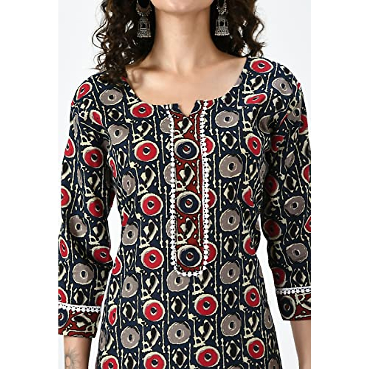 AnjuShree Choice Women Cotton Kurtis for women Blue