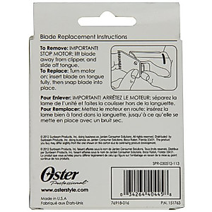 Oster Detachable Blade Size 0000 Fits Classic 76, Octane, Model One, Model 10 Clippers, 0.25 mm