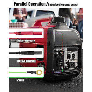 Qnbes Generator Parallel Cables Compatible with Honda EU2200i EU 2200IC Companion EU1000i EU3000 Handi EU3000is Fit for Honda 08E93-HPK123HI for iPower SUA 2000 iV