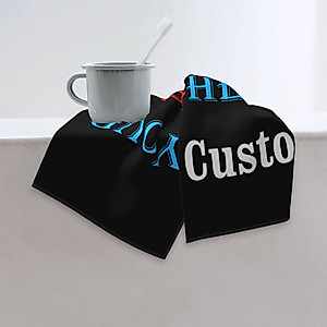 GUANGSHACORA Custom Microfiber Towel, Personalized Hand Towel Design Your Own Soft Face Towel for Home Sports Gym Yoga Hotel 12x27.5in