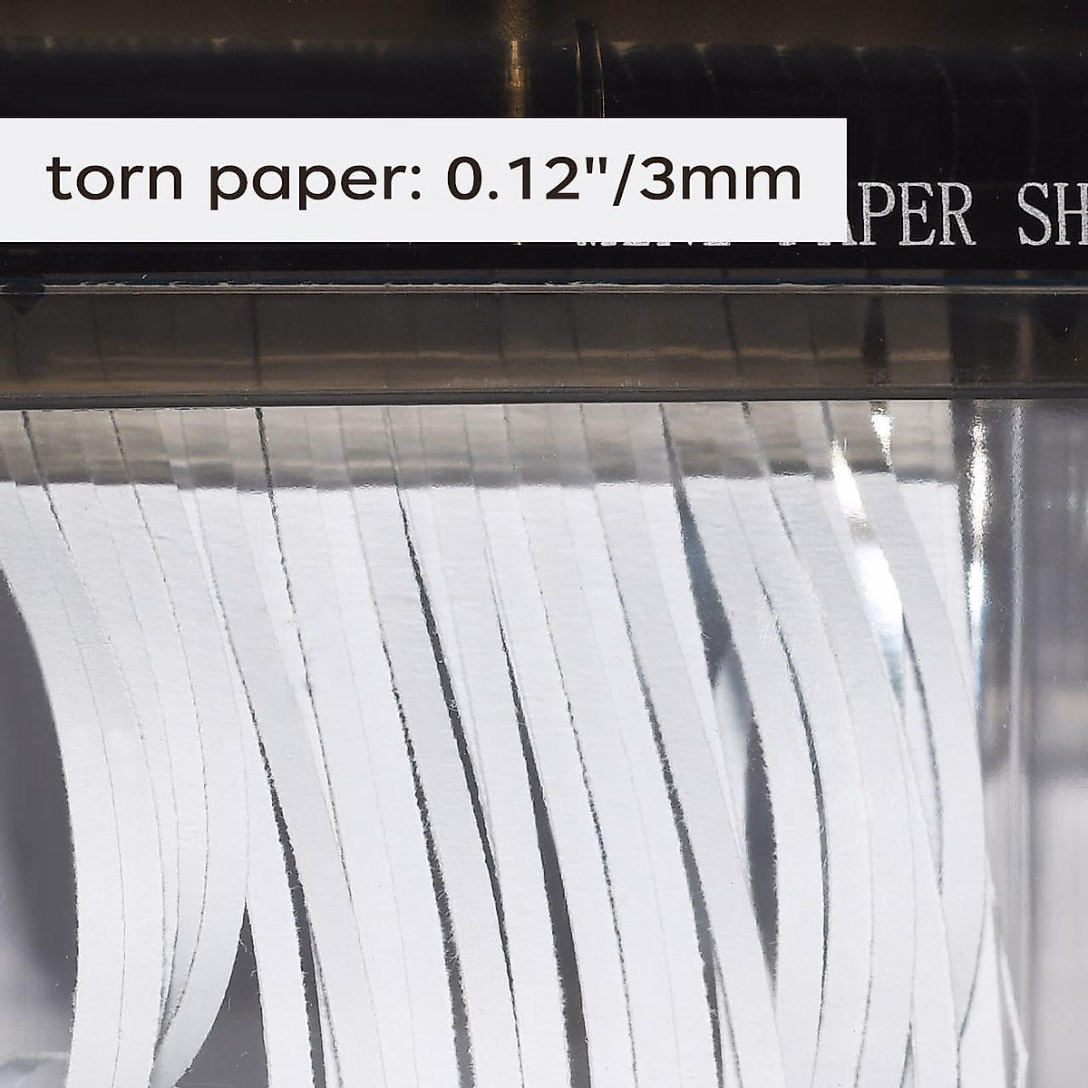 JIKIOU Mini Hand Shredder Portable Paper Shredder Manual Shredder Documents Paper Cutting Tool Home Office Desktop Stationery Black