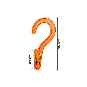 Laundry Hooks Boot Hangers Plastic Clothes Pins Hanger Clips for Bathroom Travel Portable Multicolor (24Pcs)