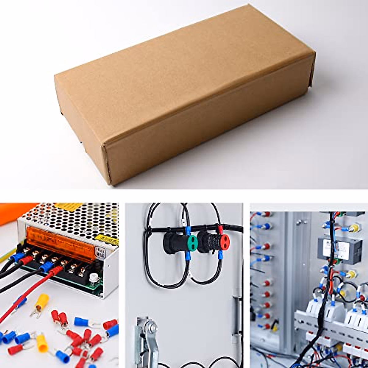 Knoweasy Wire Terminals Crimping Tool Kit, AWG20-10 Insulated Ratcheting Crimper with 700PCS Assorted Butt, Bullet, Spade, Fork and Ring Crimp Terminals Connectors