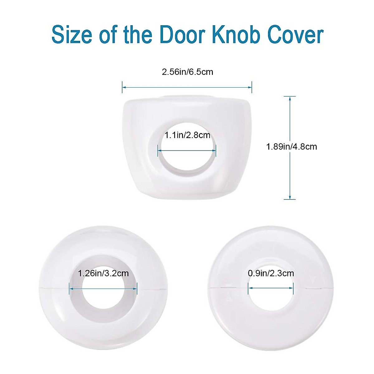 SHINY HANDLES Door Knob Covers Babyproof 2 Pack，Baby Safety Door Handle Covers,Door Knob Safety Cover for Toddlers