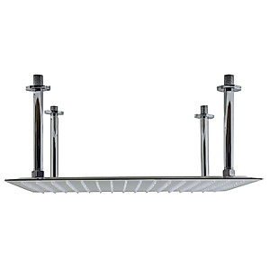 ALFI brand RAIN20S Square Ultra Thin Rain Shower Head, Polished Stainless Steel, 20-Inch