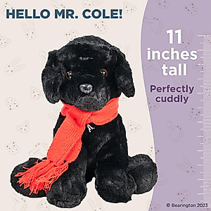 Bearington Cole The Black Labrador Puppy, Black Lab Stuffed Animal, 7.5 Inch Dog Plush, Black Stuffed Dog, Ideal Christmas Stuffed Dog Gift for Toddlers, Kids & Teens