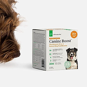 Ultimate Pet Nutrition Canine Boost, 33-in-1 Natural Grain Free Dog Food Booster Topper with Vitamins, Amino Acids, Probiotics, and Digestive Enzymes for Dog Health