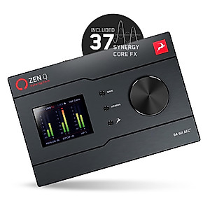 Zen Q Synergy Core Audio Interface, 14x10 Bus-Powered Thunderbolt 3 Interface for Recording Music, with Onboard Real-Time Audio Recording Effects, XLR Interface Connection - Antelope Audio