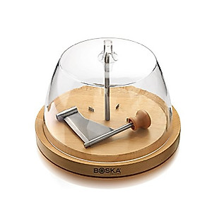 BOSKA Cheese Curler Amigo Stainless Steel - Best for Cheese Wheel or Chocolate - Multifunctional Rust-Proof Shredder - Manual Handheld Flaker - 10 Year Warranty