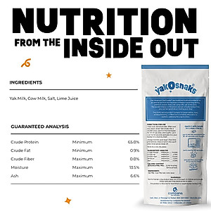 Dinovite YakoSnaks - Himalayan Yak Chews for Dogs - Long Lasting and Low Odor Yak Cheese Dog Chews (Medium/Large Dogs)