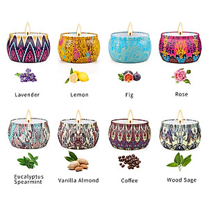 Birthday Gifts for Women Mom Best Friends|8 Pack Scented Candles Gifts for Women|Soy Wax Candles for Home Scented|Funny Friendship Gifts Ideal for Women Mother Bestfriends Sister Female Her