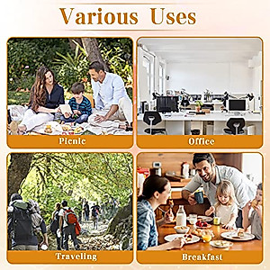 GKOKG 4pcs Overnight Oats Jars with Spoon and Lid (Red)