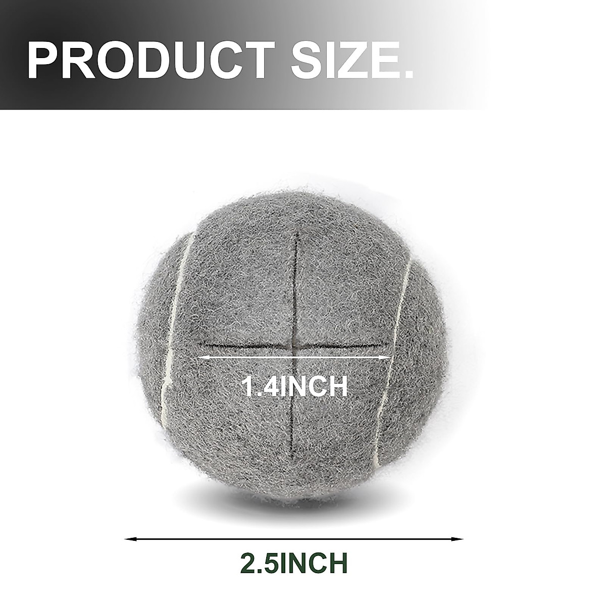 ANCKNE Walker Tennis Balls Precut Tennis Balls for Walkers 4PCS Walkers Legs Universal Precut Glide Balls, Heavy Duty Long Lasting Felt Pad Glide Coverings（Gray）