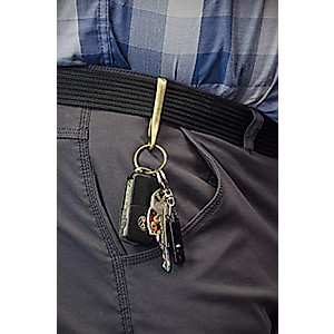 Lucky Line Key Holder Utilicarry Fish Hook Key Carrier, Antique Brass, 1 Perf Pack (U14201)