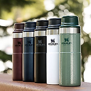 STANLEY Trigger Action Travel Mug 0.35L - Keeps Hot For 5 Hours - BPA-Free - Thermal Mug For Hot Drinks - Leakproof Reusable Coffee Cup - Dishwasher Safe - Polar