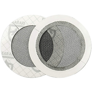 GEAR AID Tenacious Tape Mesh Patches for Tent and Bug Screen Repair, 3” Rounds, Black Mesh