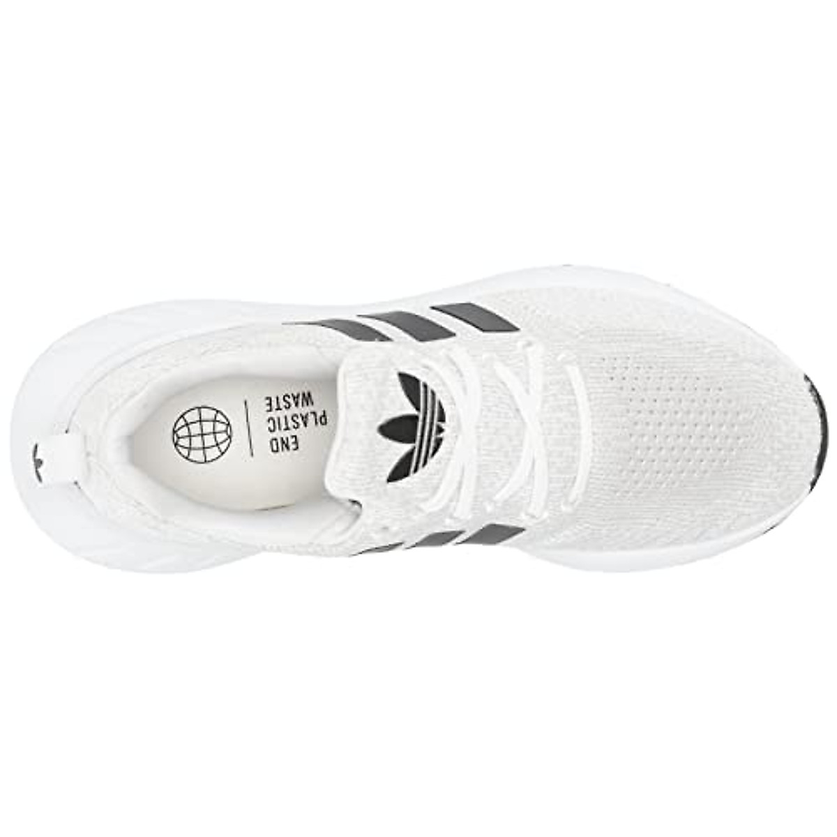 adidas Men's Swift Run 22 Sneaker, White/Core Black/Grey, 12