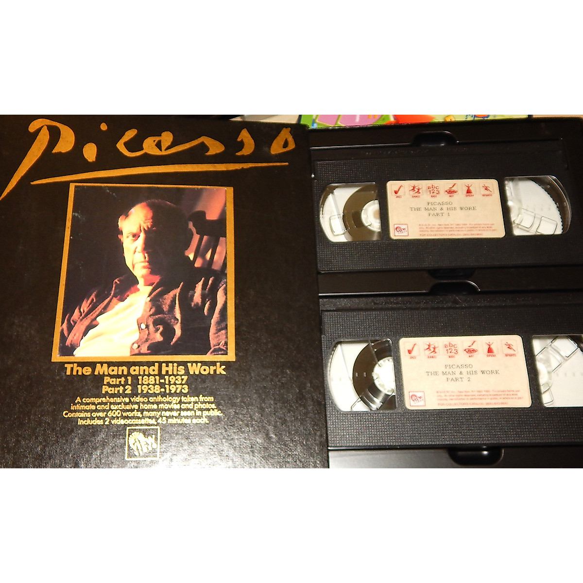 Picasso A Man And His Work Parts 1 & 2 VHS Presentation Set