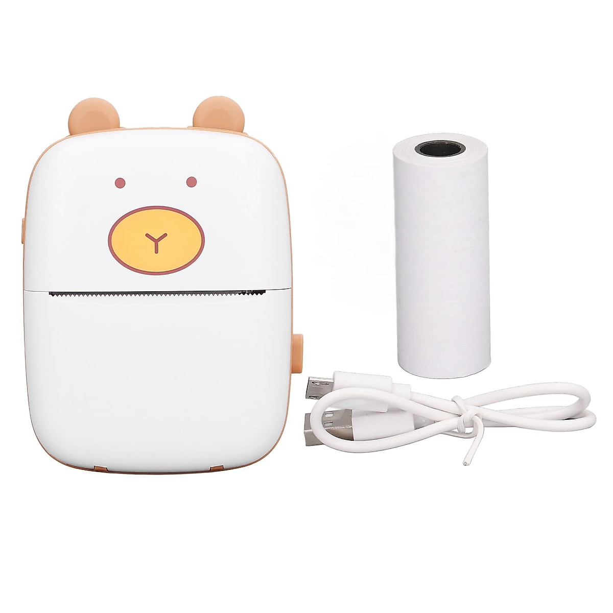 Wisoqu Mini Thermal Printer, Inkless Pocket Printing Tool for iOS Phone, Portable Smart Printer with 200dpi Resolution, 1000mAh Battery