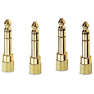 Rode HJA-4 3.5mm TRS to 1/4" Headphone Adapters, 4-Pack