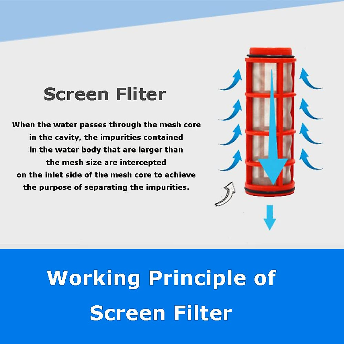 Filter,3/4" Screen Filter Mesh Stainless steel 120 mesh screen Gardening Drip Irrigation Water with & oxidizer