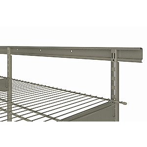 ClosetMaid ShelfTrack Nickel Standard Upright, Closet System Hardware, 48 in., Double Slot, Durable Steel for Closets, Pantries, Utility, Laundry