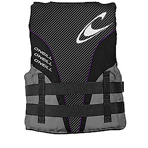 O'Neill Women's Superlite USCG Life Vest,Black/Smoke/Black:Ultra Violet,M