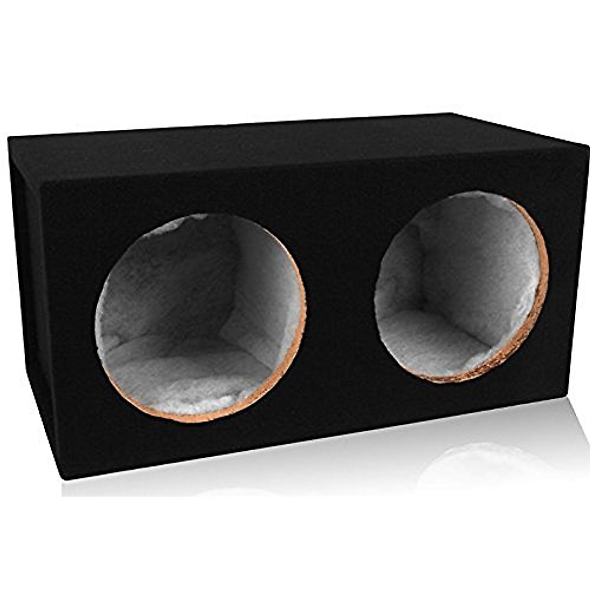BELVA Dual 10-inch Car Subwoofer Box Sealed 3/4-inch MDF Prelined Polyfil