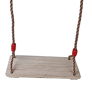 Outdoor Swing, Kids Wooden Swing Outdoor Games Equipment Toys Physical Training Aids Children Garden Gym Playground Backyard Baby Child Gift Backyard Swing