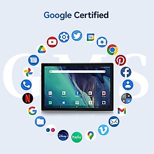 2024 Newest 10.1-Inch Android 12 Tablet – Octa-Core Processor, 16GB RAM, 128GB ROM, TF 1TB, Android Tablets with 13MP Cameras, 5G WiFi, Bluetooth, GPS, 7000mAh Battery and Tablet with Keyboard