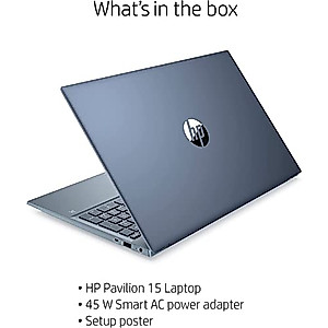 2022 Newest HP Pavilion 15.6inch FHD 1080P IPS Laptop, 8-Core AMD Ryzen 7-5700U(Up to 4.3GHz, Beat i7-1180G7), 8GB RAM, 512GB NVMe SSD, Numpad, HDMI, WiFi, USB-A&C,Audio by B&O, Win11 Horizon Blue