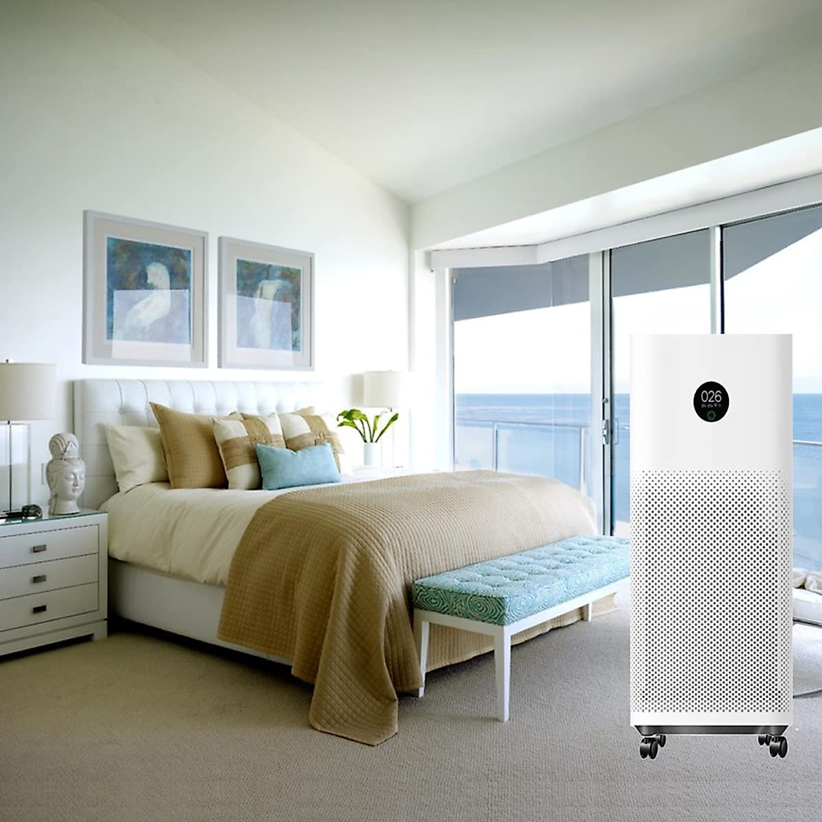 DOLANDE Air Purifier Base Wheel for Mi Air Purifier 3H 3 3C 2 2S Moblie Roller Caster Wheels for Xiaomi MiJia Air Purifier (Set of 4 Pcs)