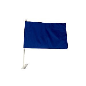 Solid Bue Car Window Clip Flag Fade Resistant Vehicle for Patriotic, Sports Events, Parades - Premium - Double Side Printing (Pack of 100)