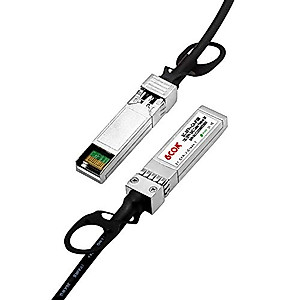 6COM 10G SFP+ DAC Cable, 3 M (10ft) Passive Twinax Cable, Direct Attach Copper, SFP+ to SFP+, 10GBASE-CU Cable for Cisco, Ubiquiti, D-Link, Supermicro, Netgear, 3 Meter